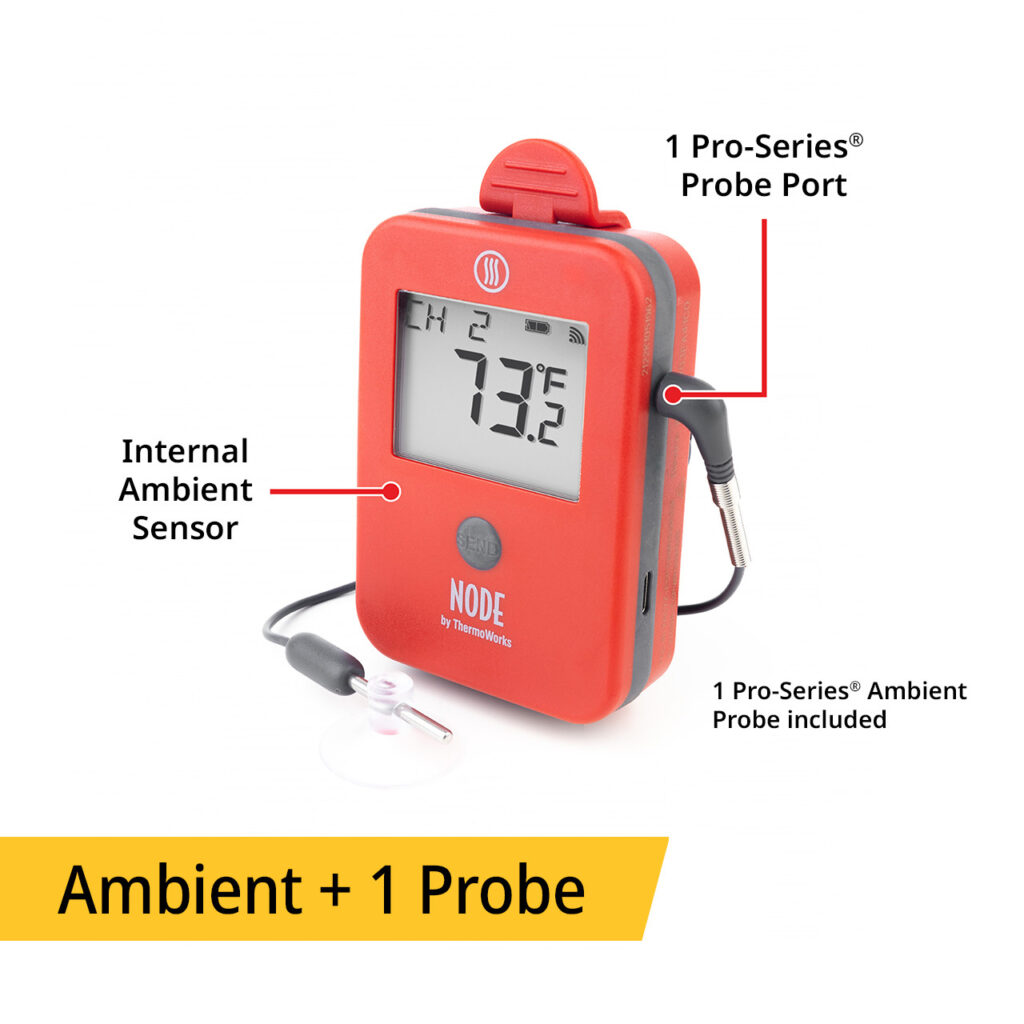 ThermoWorks NODE® Wi-Fi Temperature & Temperature/Humidity Monitor ...